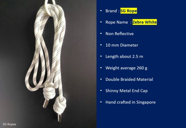 Zebra White Flow Rope - Rope Flow . Sg Zebra White Flow Rope - Rope Flow . Sg